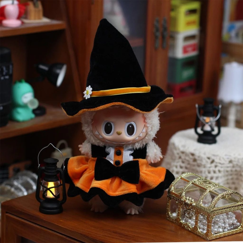 Set Abiti Halloween per Labubu – Costume da Strega per Figure da ...